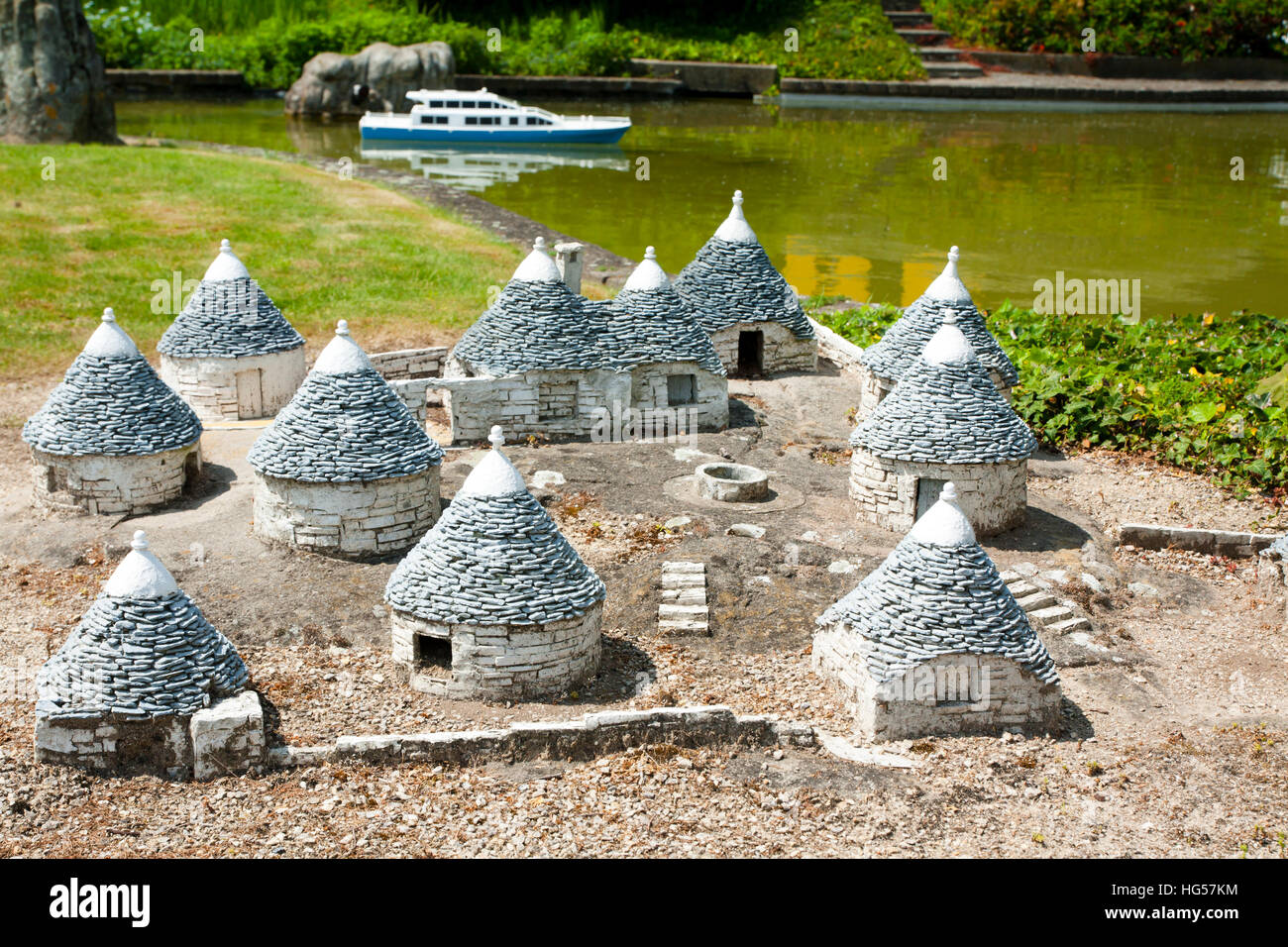 BRUSSELS, BELGIUM - 13 MAY 2016: Miniatures at the park Mini-Europe ...