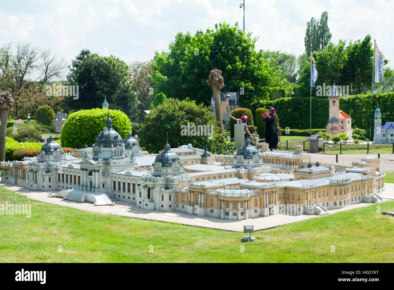 BRUSSELS, BELGIUM - 13 MAY 2016: Miniatures at the park Mini-Europe ...
