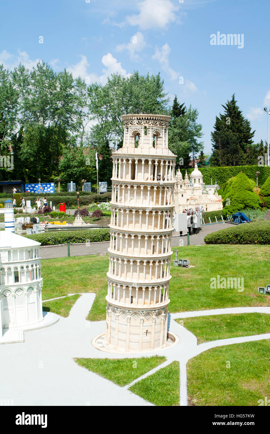 BRUSSELS, BELGIUM - 13 MAY 2016: Miniatures at the park Mini-Europe ...