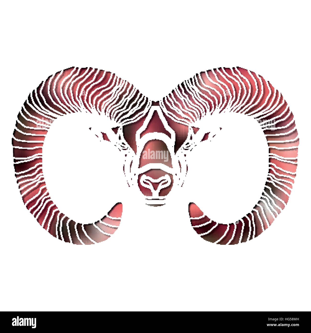 Bright Ram, zodiac Aries sign Stock Vector Image & Art - Alamy