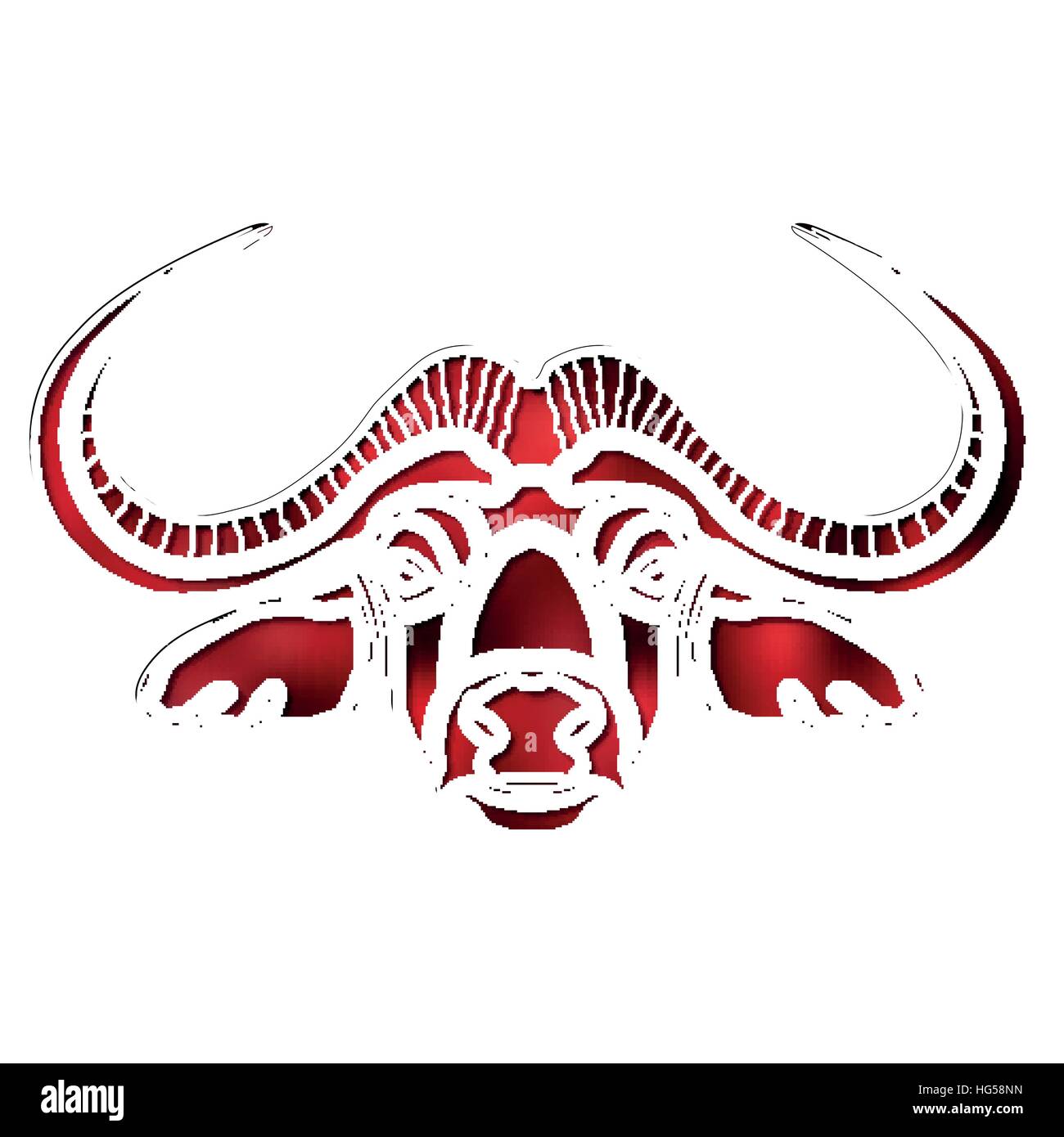 Bright bull portrait, zodiac Taurus sign Stock Vector Image & Art - Alamy