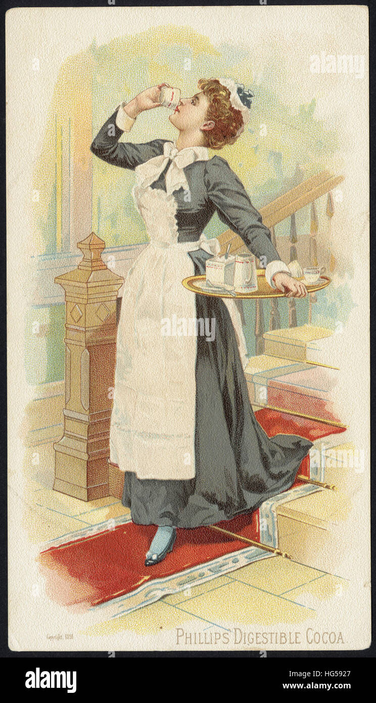 Beverage Trade Cards - Phillips digestible cocoa Stock Photo - Alamy