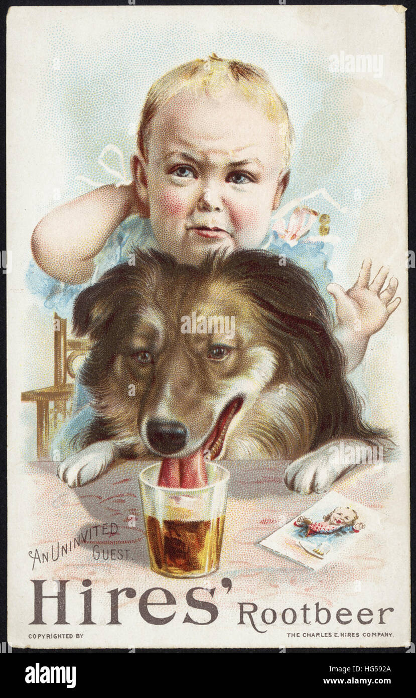 Beverage trade cards an uninvited guest hi-res stock photography and ...