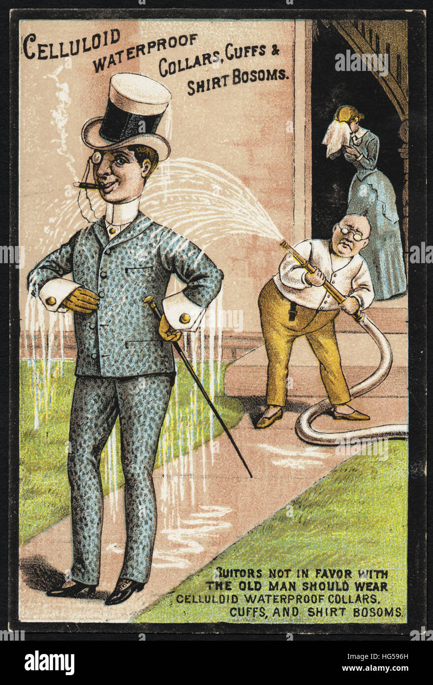 Old clothing advertising hi-res stock photography and images - Alamy