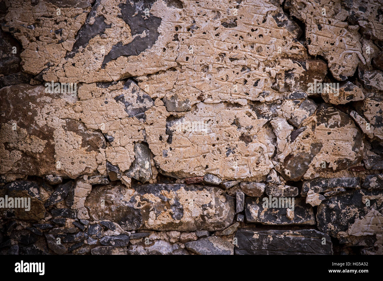 Dirty, scratched old brick wall, as background Stock Photo - Alamy