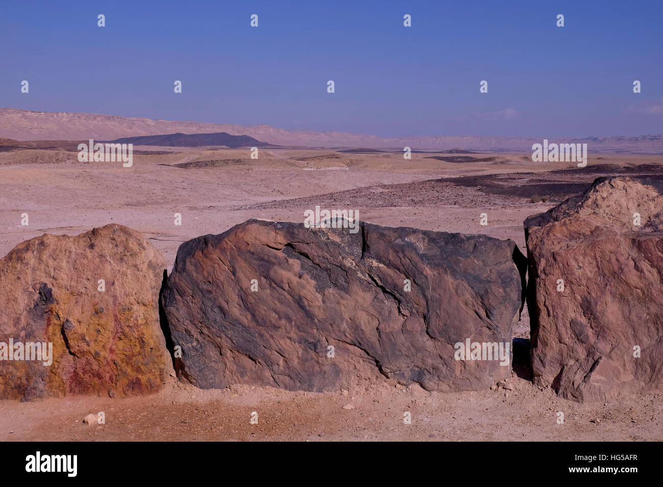 Volcanic rocks at the centre of Makhtesh Ramon Crater a geological ...