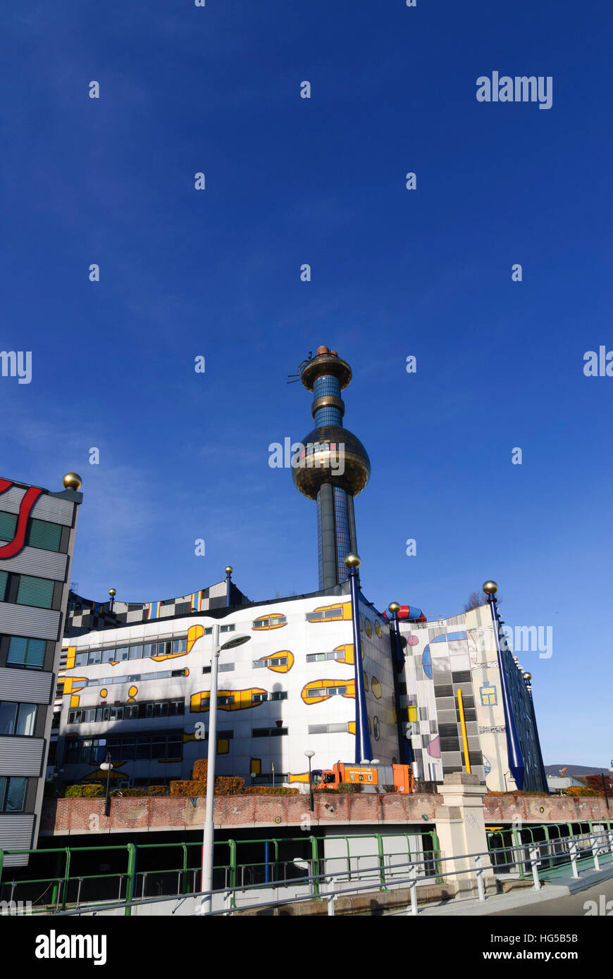 Wien, Vienna: Waste incinerator Spittelau, architect Friedensreich ...