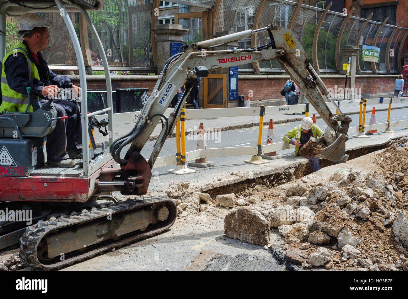 Trench digger hi-res stock photography and images - Alamy