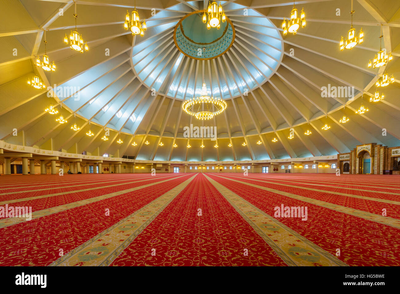 Sheikh Khalifa al Nahyan Mosque, Men's prayer room, Shymkent, South ...
