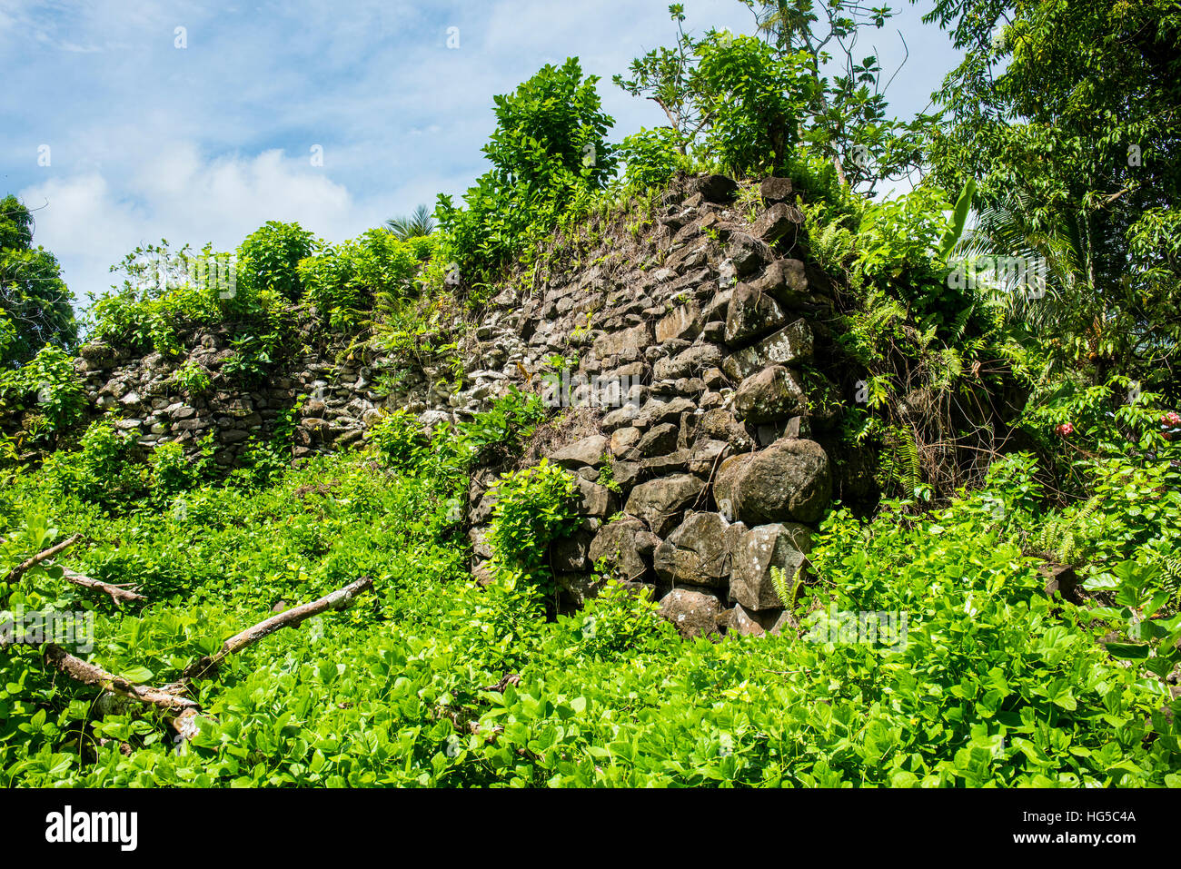 Lelu (Leluh) archaeological site, Kosrae, Federated States of ...