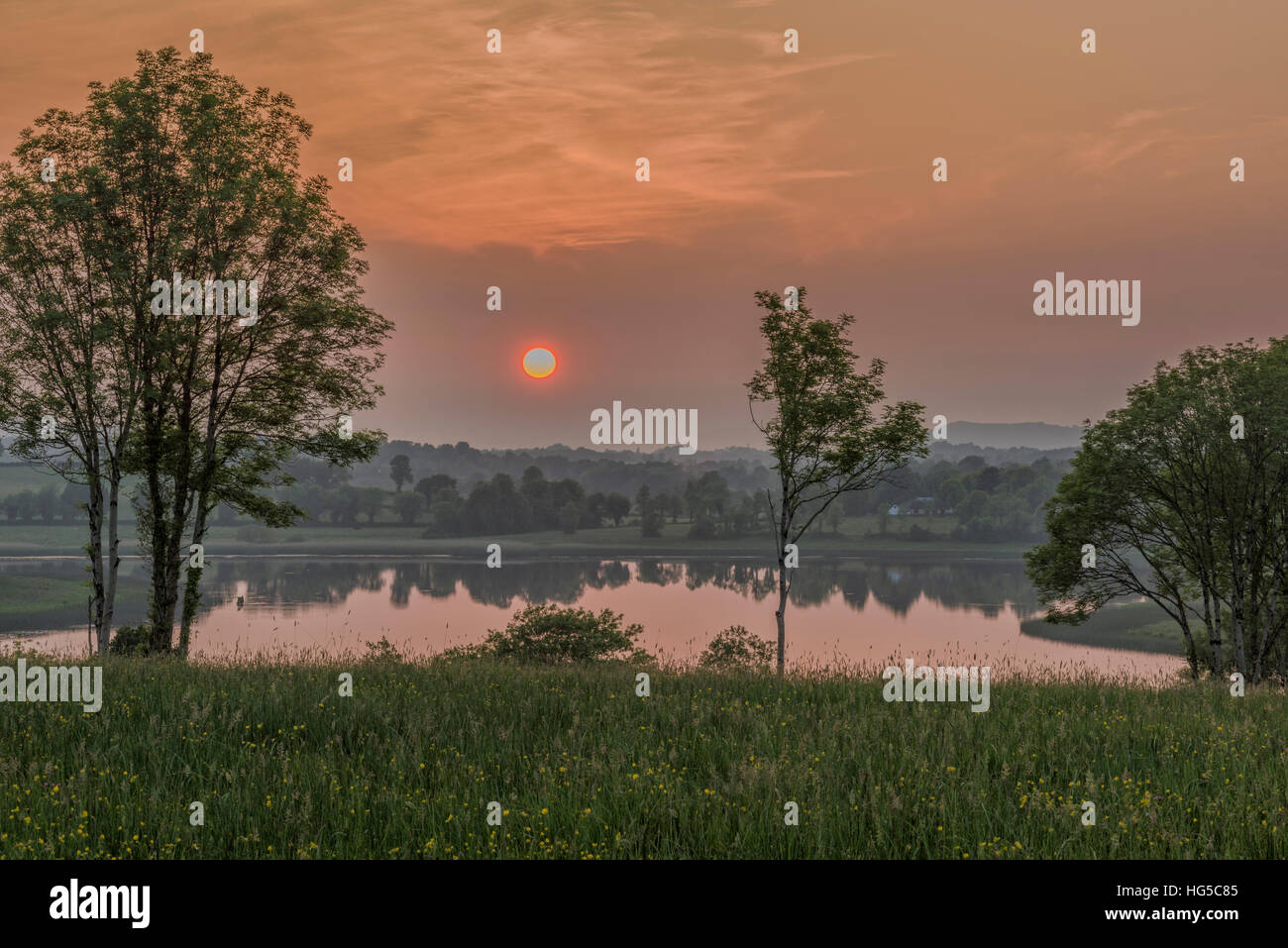 Upper Lough Erne, Co. Fermanagh, Ulster, Northern Ireland, United ...