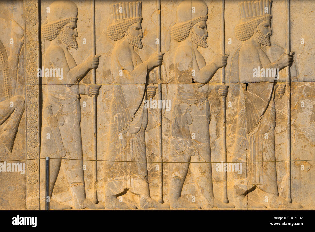 Carved relief of royal persian guard hi-res stock photography and ...