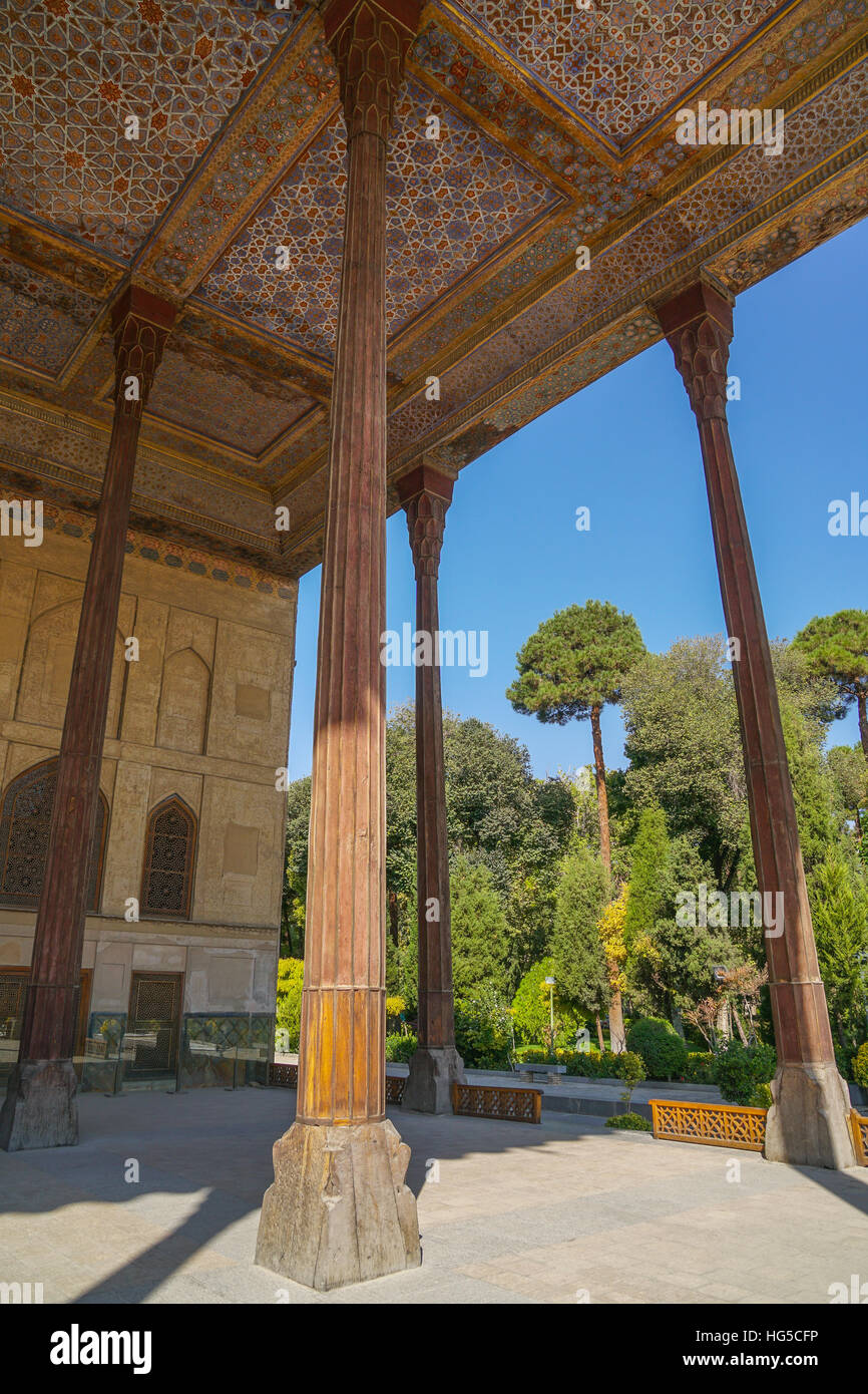 Chehel Sotun (Chehel Sotoun) (40 Columns) Palace, Isfahan, Iran, Middle ...