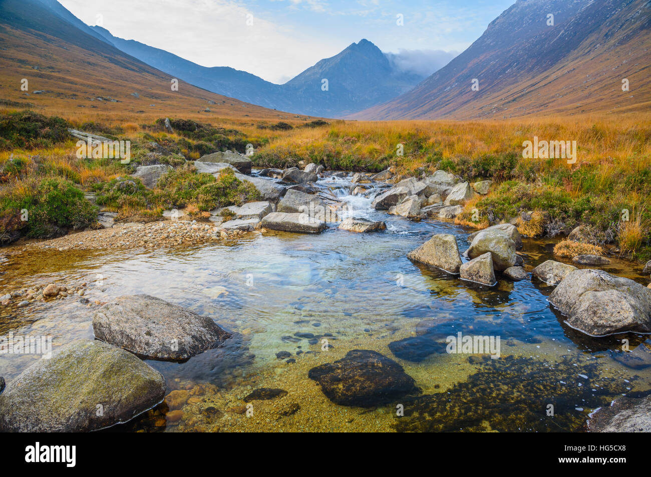 Sannox Burn, Glen Sannox, Isle of Arran, North Ayrshire, Scotland ...