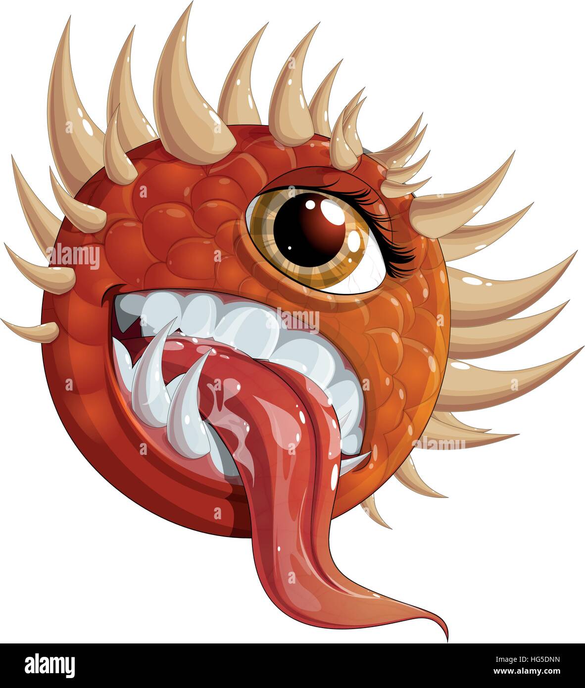 Monster jaws mouth tongue Stock Vector Images - Alamy