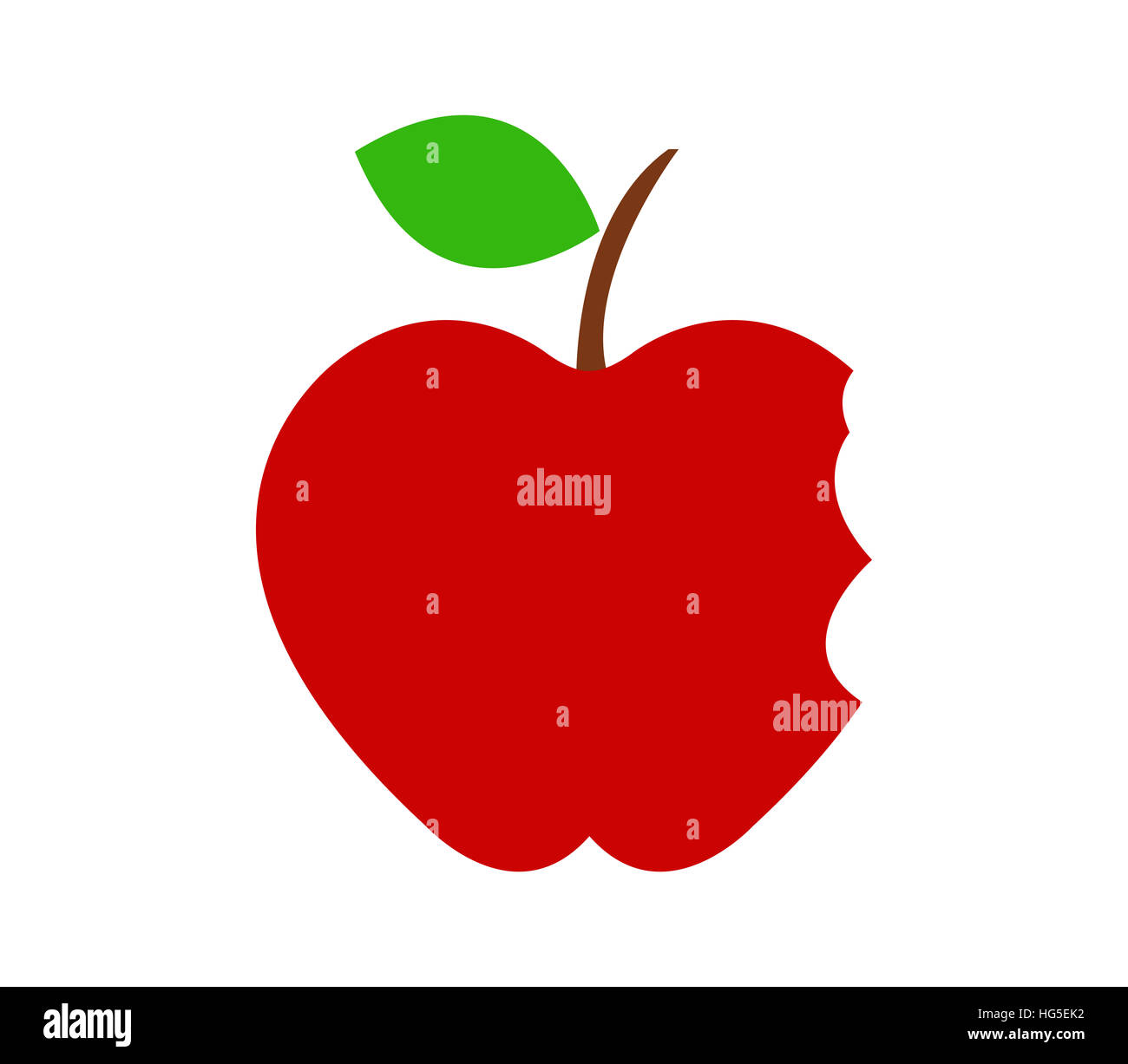 Apple bite vector hi-res stock photography and images - Alamy