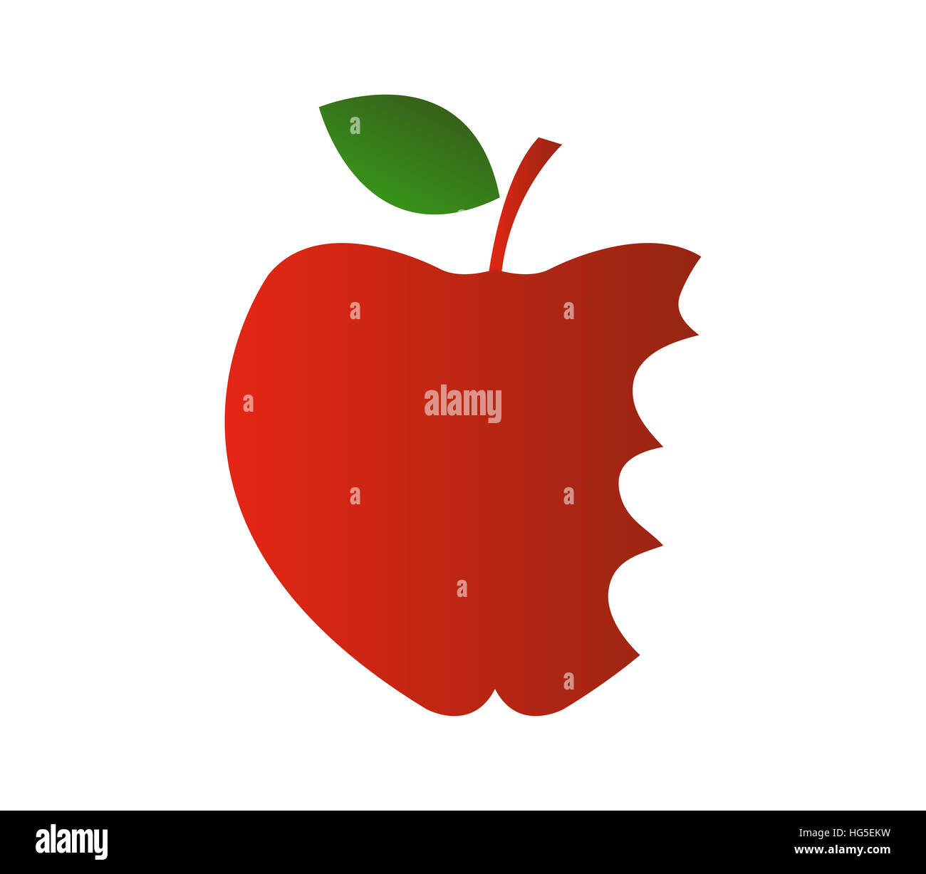 Apple core sign Cut Out Stock Images & Pictures - Alamy
