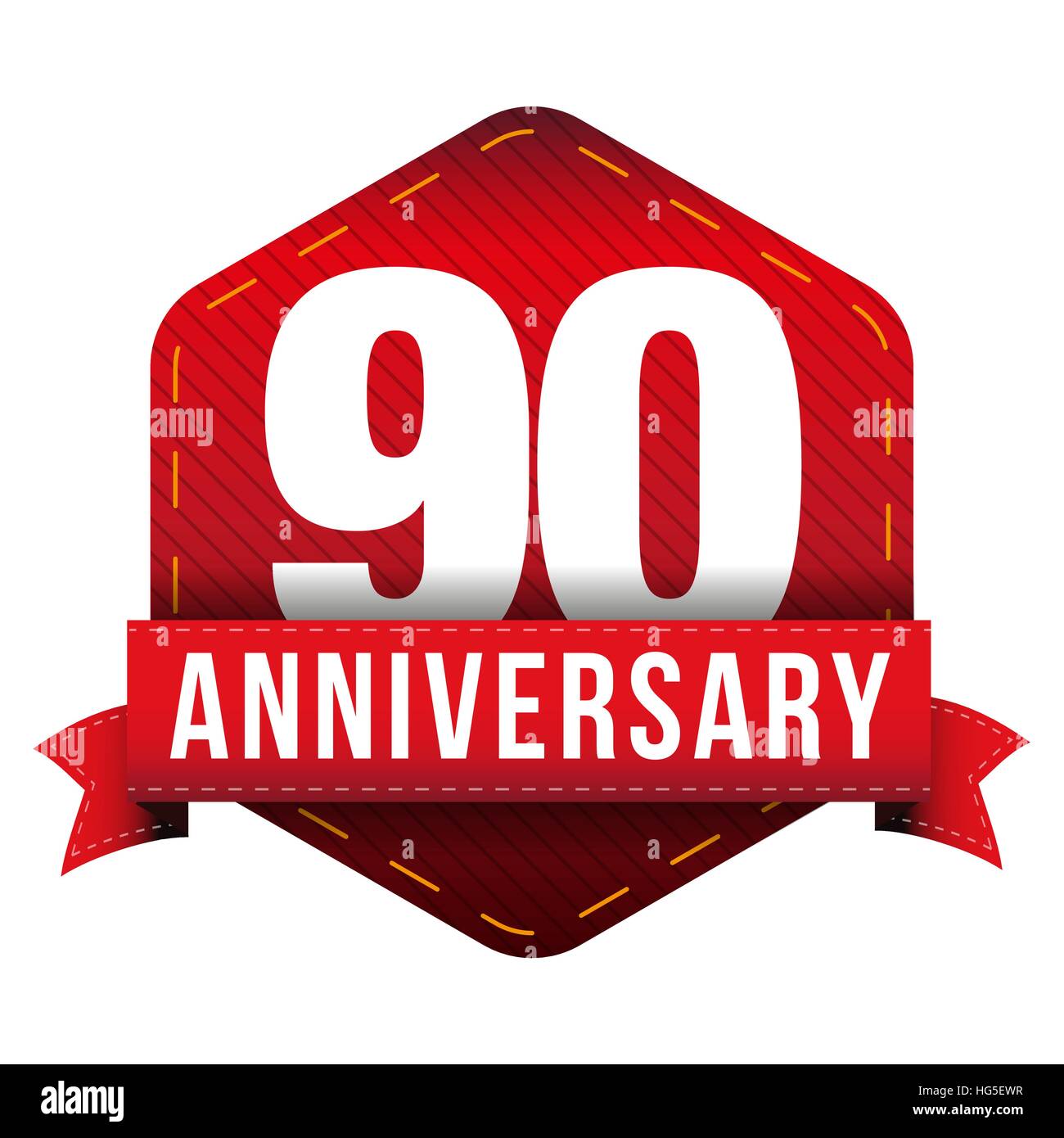 90 anniversary concept template Stock Vector Images - Alamy