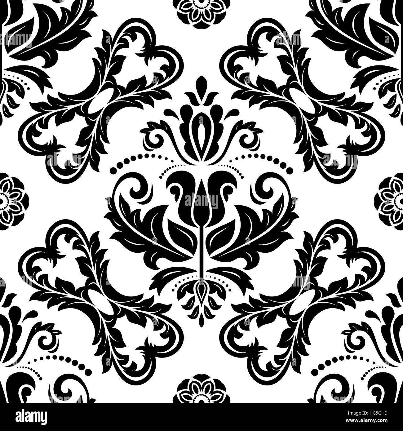 Seamless Wallpaper in the Style of Baroque Stock Photo - Alamy