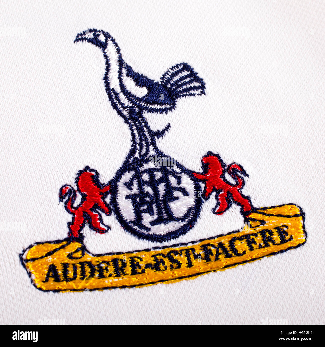 LONDON, UK - OCTOBER 15TH 2015: The Vintage Tottenham Hotspur club ...