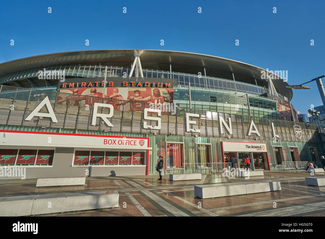 Arsenal football stadium. Emirates stadium Stock Photo - Alamy