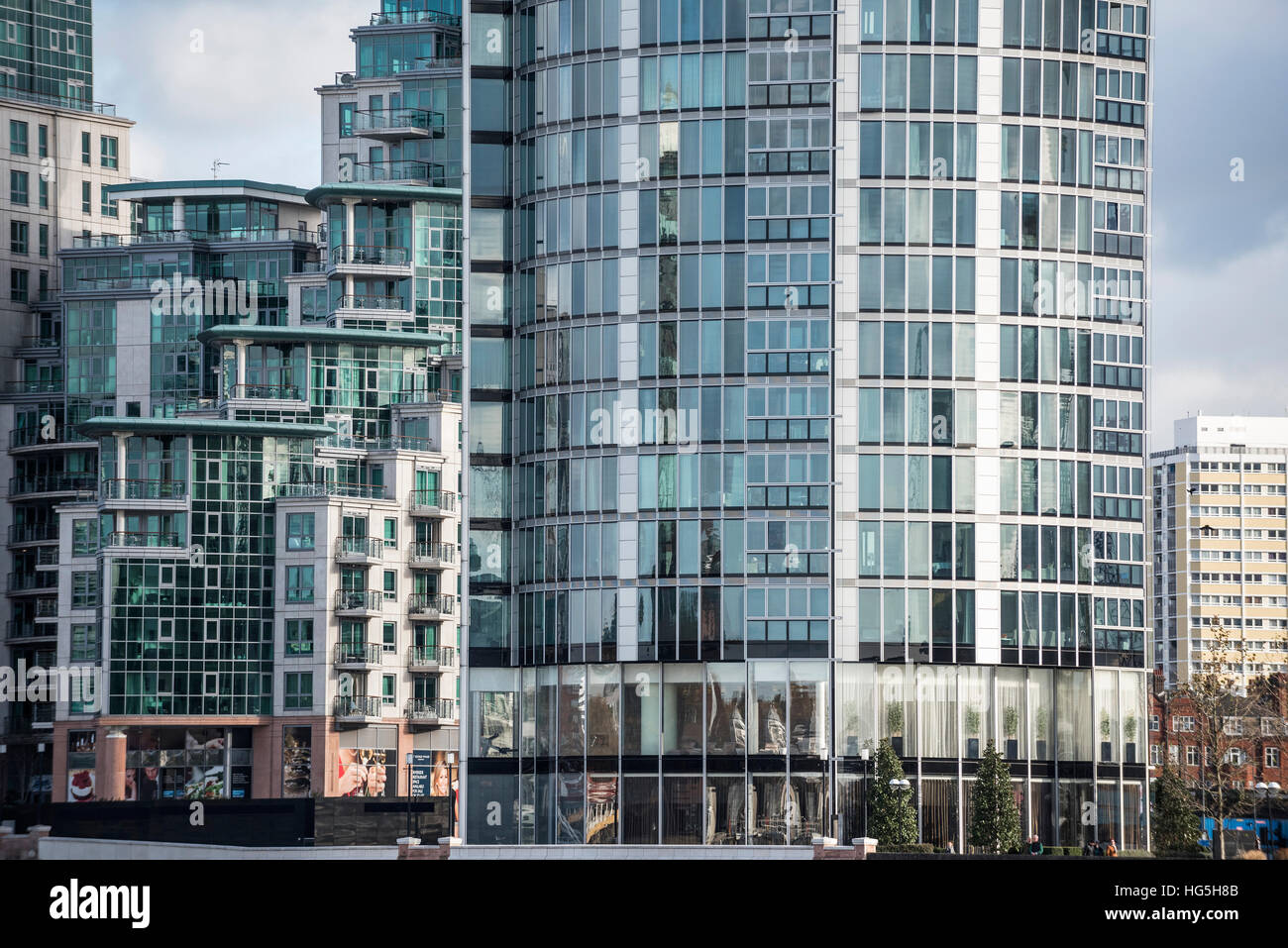Riverside walk nine elms hi-res stock photography and images - Alamy