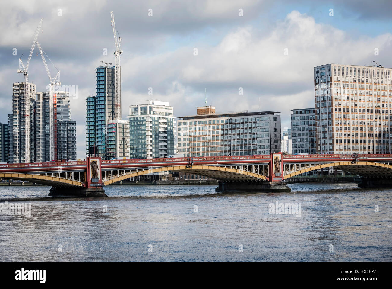 Vauxhall Bridge over River Thames, London Stock Photo - Alamy