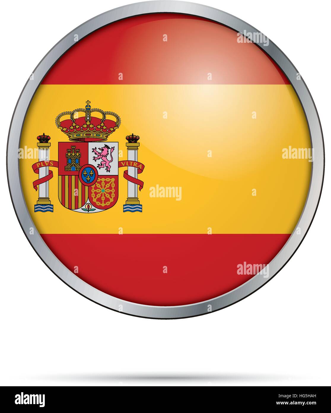 Spain flag icon hi-res stock photography and images - Alamy