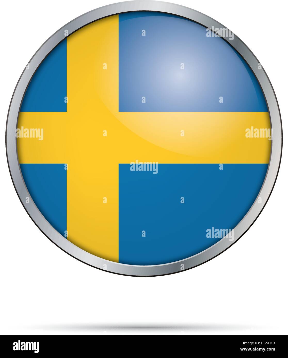 Metal flag sweden Stock Vector Images - Alamy