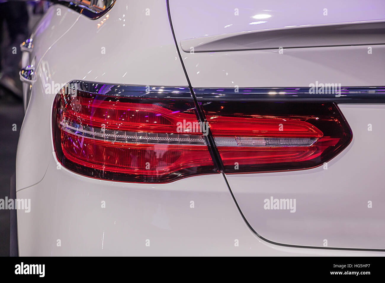 The Closeup Back Red Tail light car Stock Photo - Alamy