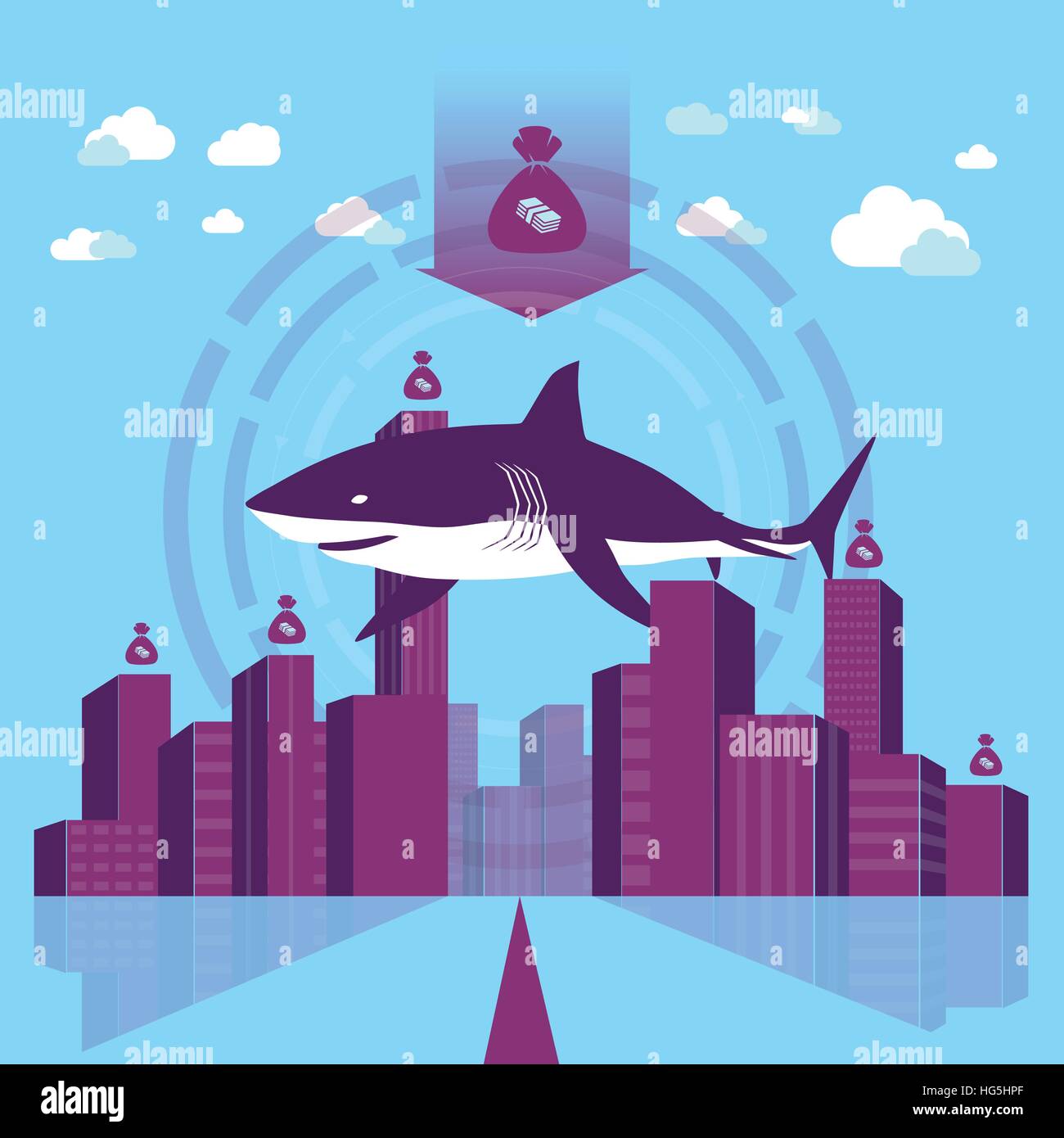 Man in debt business Stock Vector Images - Alamy