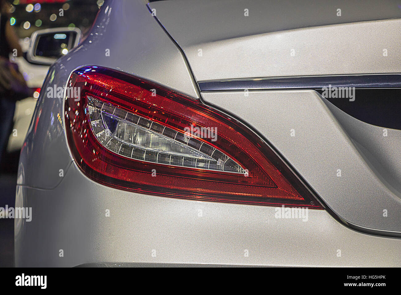 The Closeup Back Red Tail light car Stock Photo - Alamy
