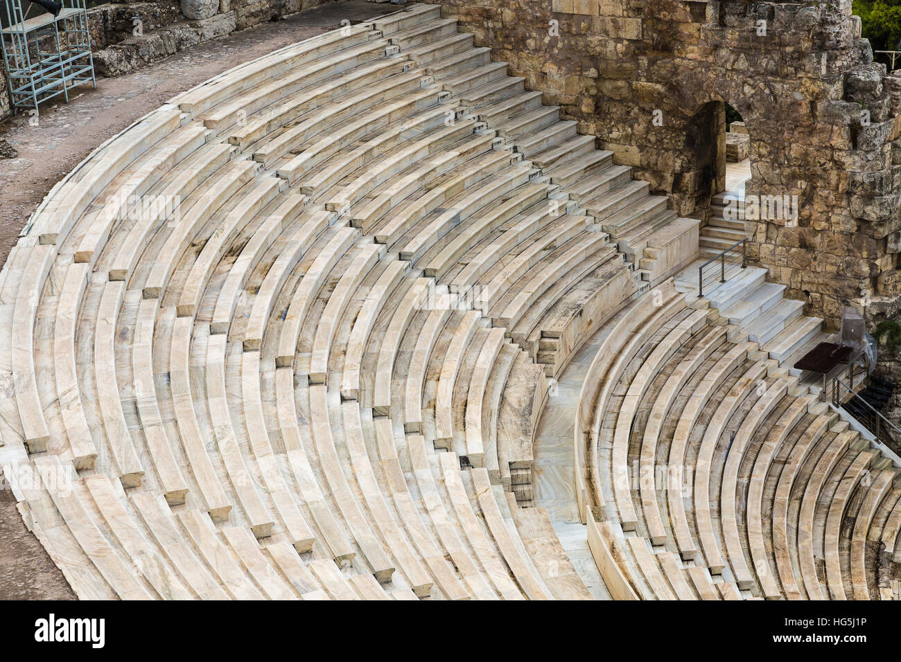 Amphitheater in Acropolis, Athens Greece Stock Photo - Alamy