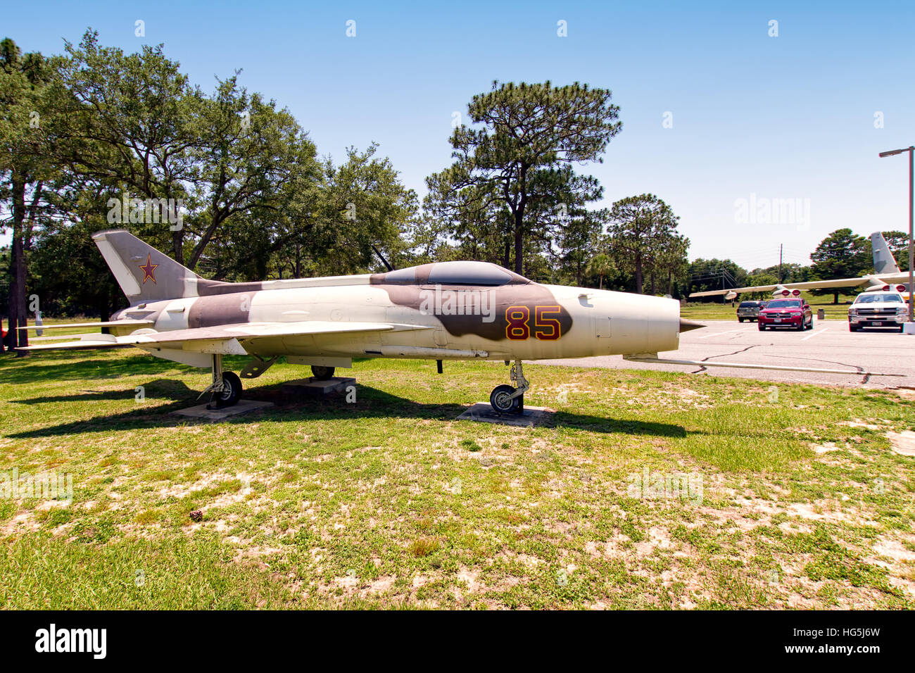 Mikoyan-Gurevich MiG-21F Fishbed C/E, '014', displayed in typical ...