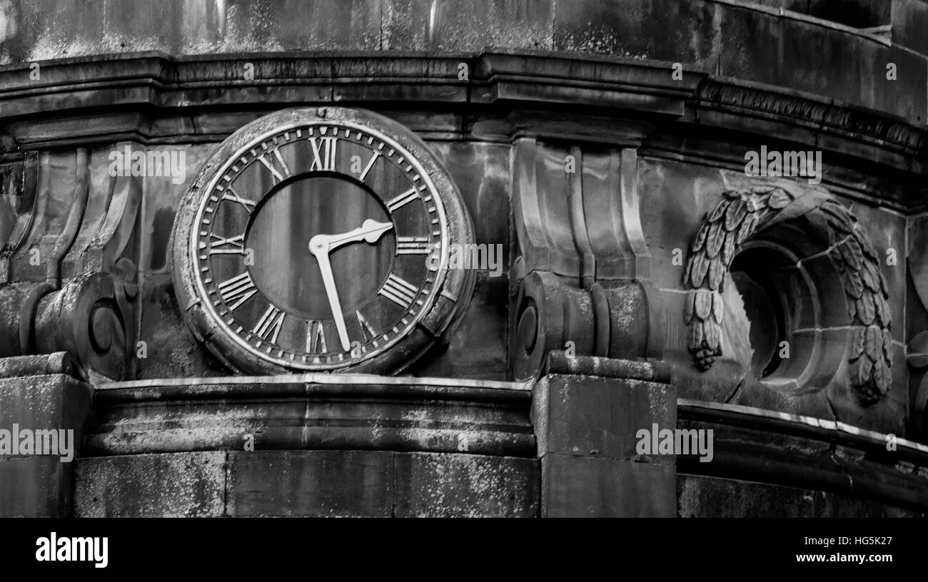 Roman numerals clock Black and White Stock Photos & Images - Alamy
