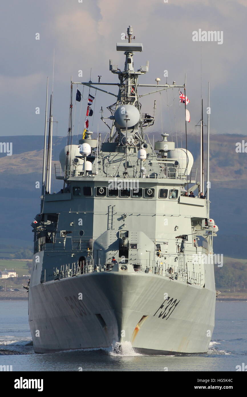 NRP Alvares Cabral (F331), a Vasco da Gama-class frigate of the ...