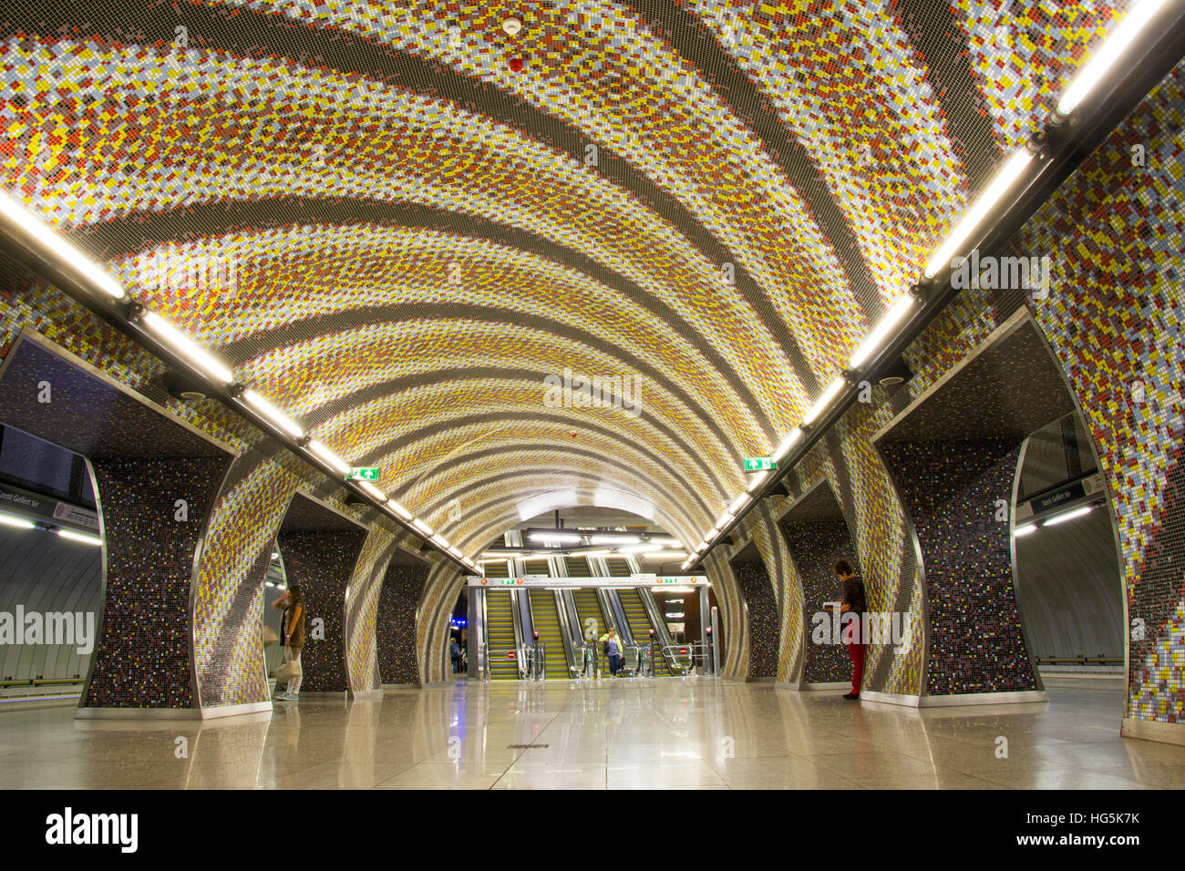 Train station corridor Stock Photo - Alamy