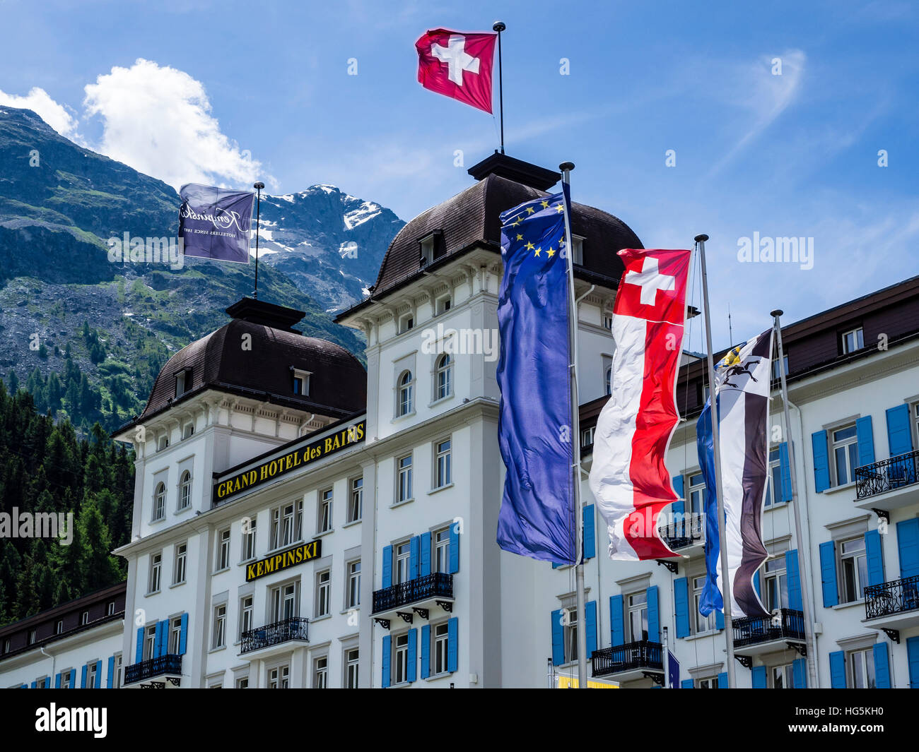 Hotel Kempinski, St. Moritz, Engadin, Switzerland Stock Photo - Alamy