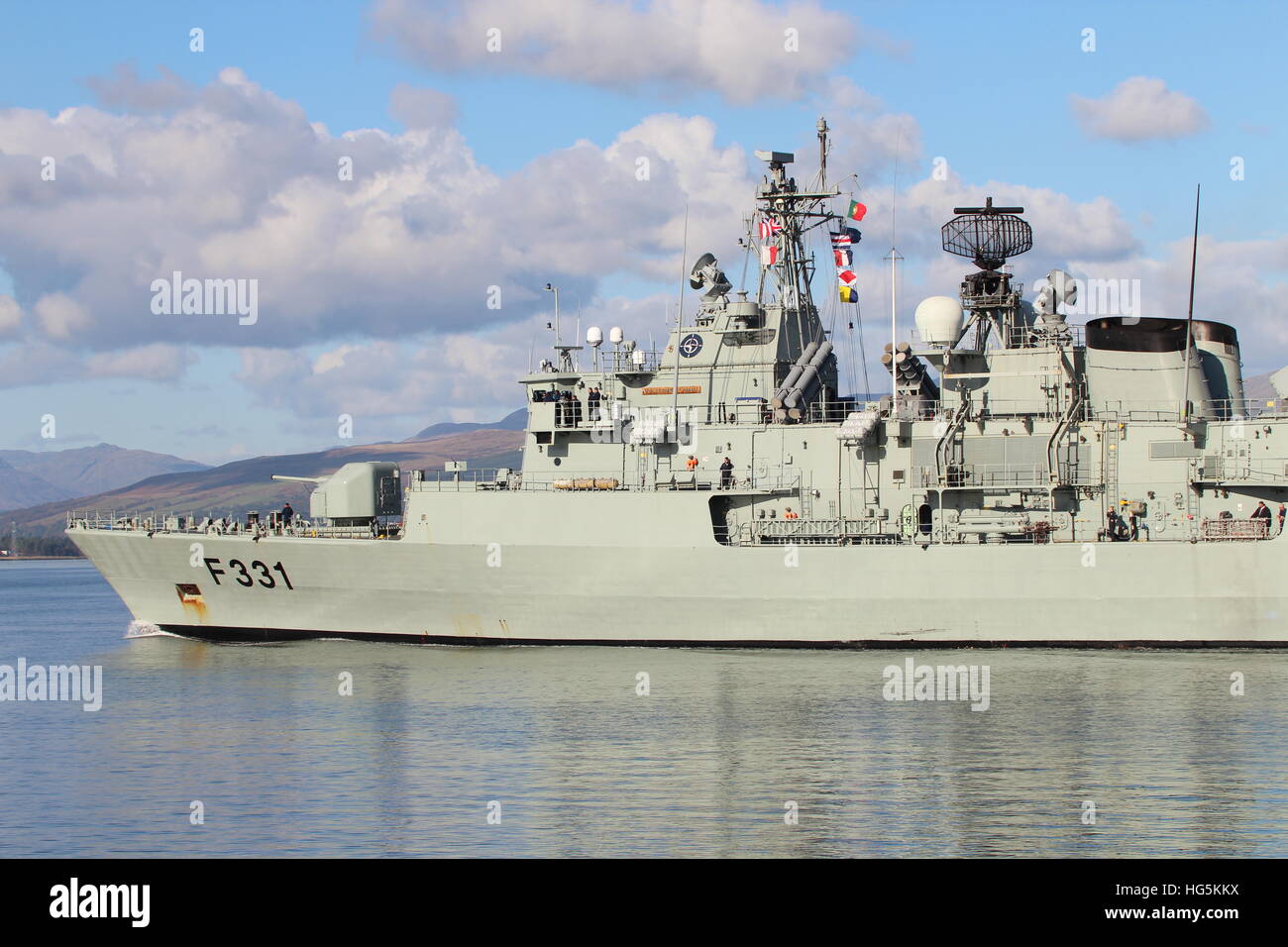 NRP Alvares Cabral (F331), a Vasco da Gama-class frigate of the ...