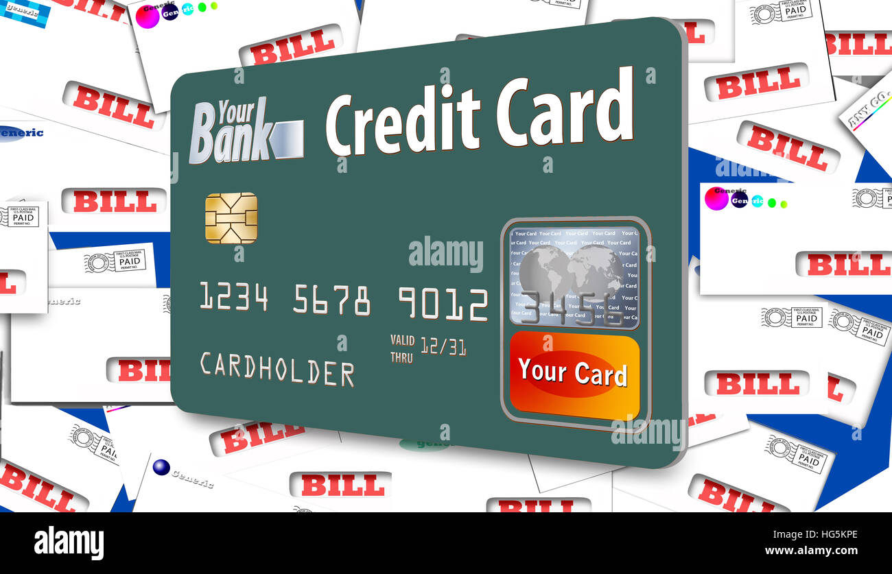 Household Utility Bills In Debit High Resolution Stock Photography and ...