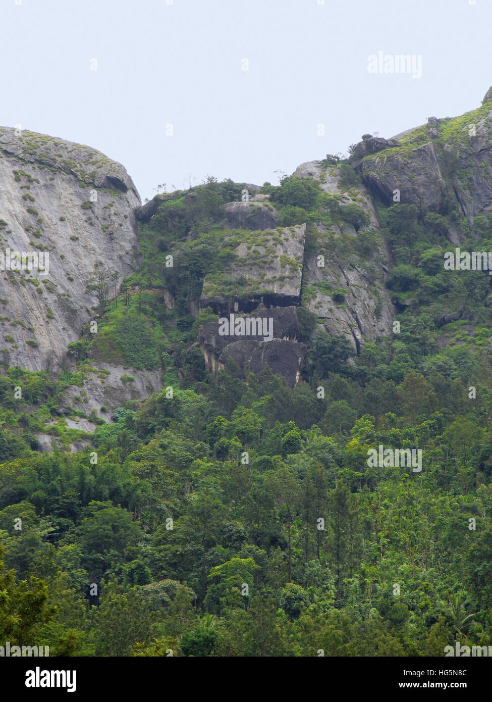 Long shot, Edakkal Caves Ambukutty Mala, Batheri, Kerala, India. Circa ...