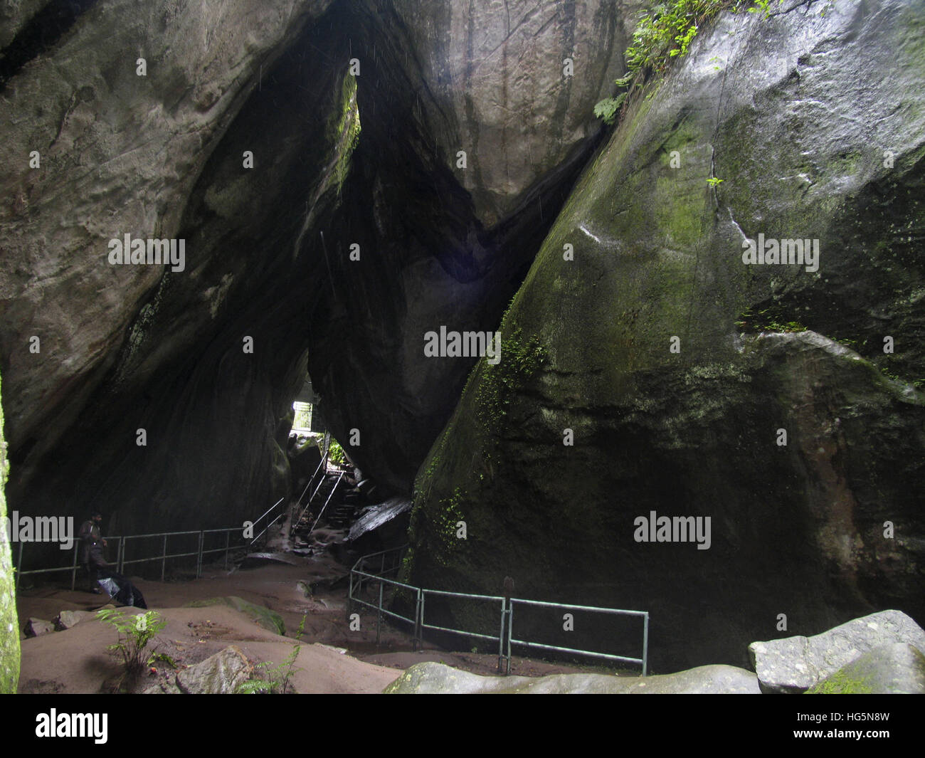 Edakkal Caves Ambukutty Mala, Batheri, Kerala, India. Circa 6000 BCE ...