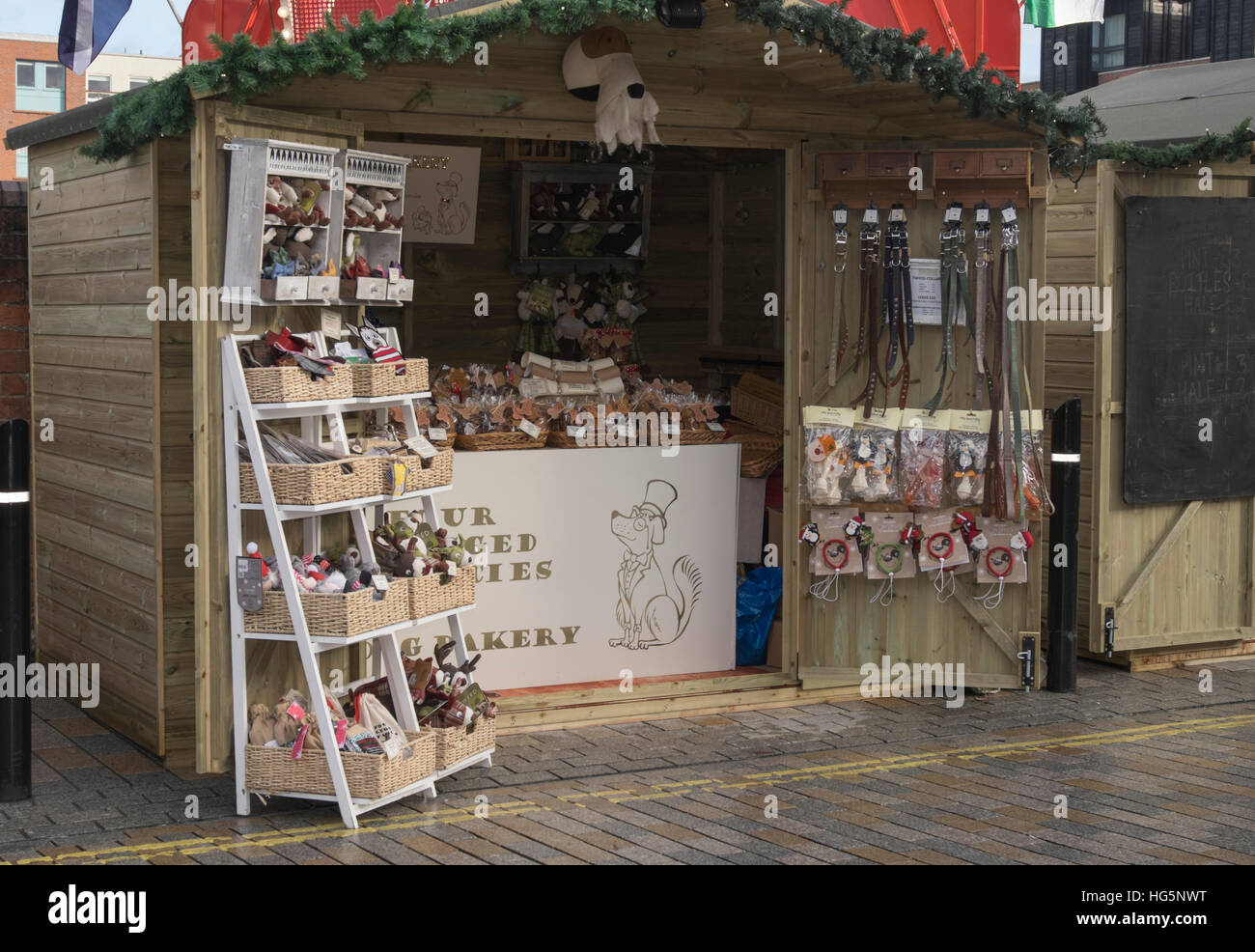Victorian Christmas market at Gloucester Docks in south-west England ...