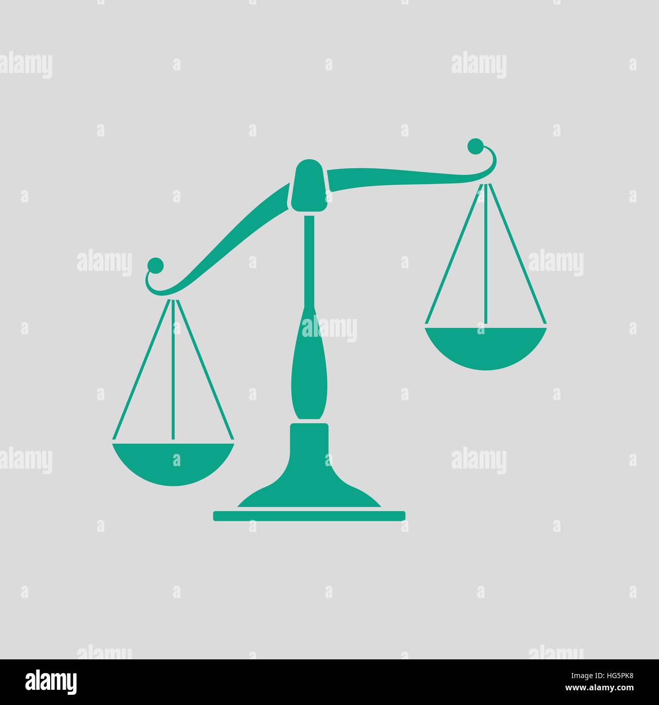 Scale icon. Gray background with green. Vector illustration Stock ...