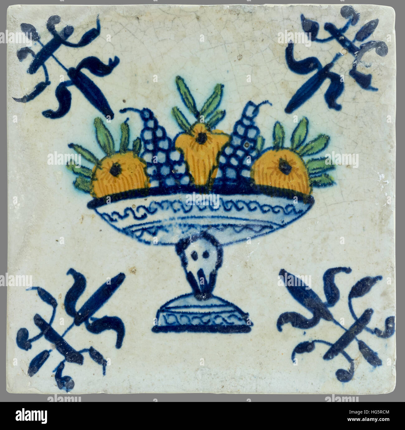 old Dutch tile from the 16th to the 18th century Stock Photo - Alamy