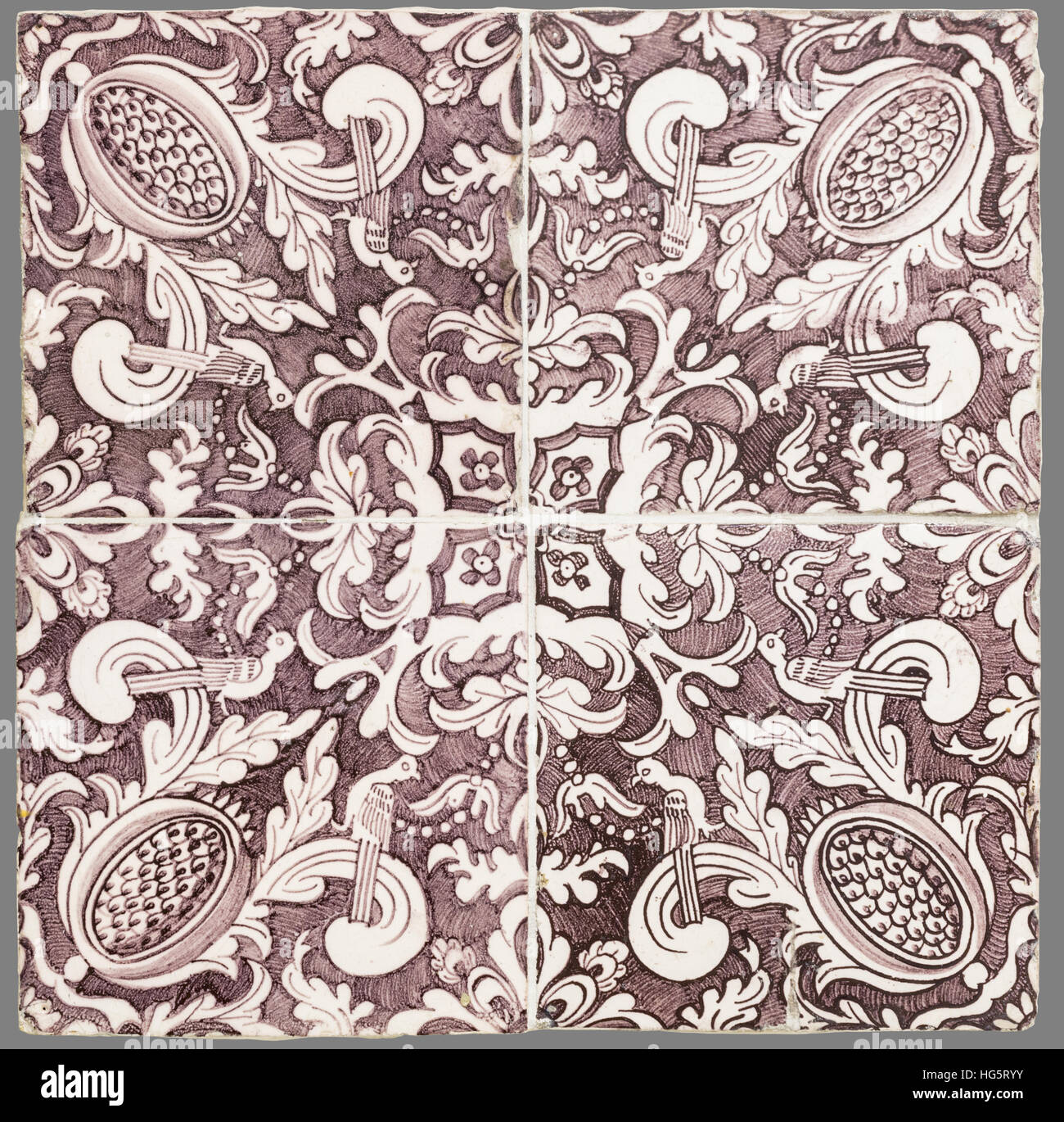 old Dutch tile from the 16th to the 18th century Stock Photo - Alamy