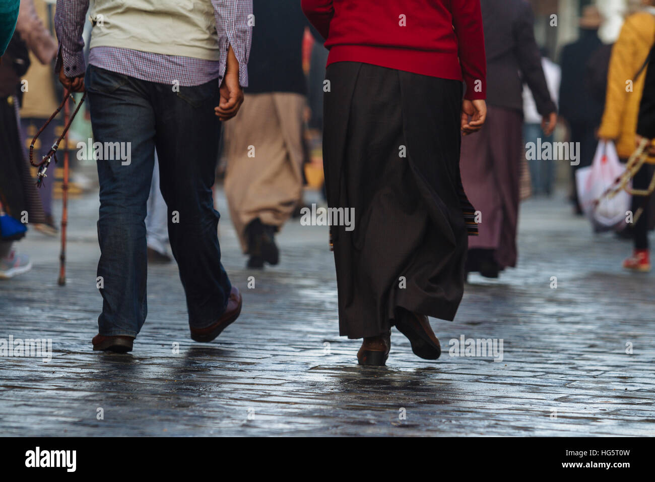 Lhasa tibet view many pilgrims hi-res stock photography and images - Alamy