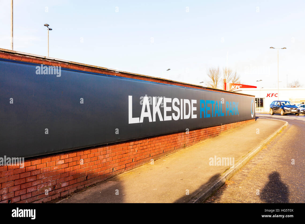 Lakeside retail park Scunthorpe town in North Lincolnshire, England UK ...