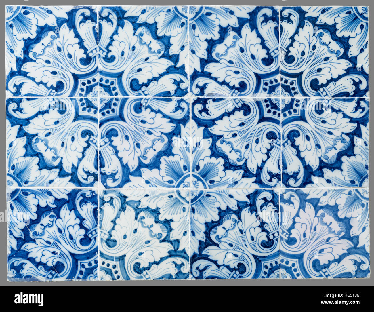 old Dutch tile from the 16th to the 18th century Stock Photo - Alamy