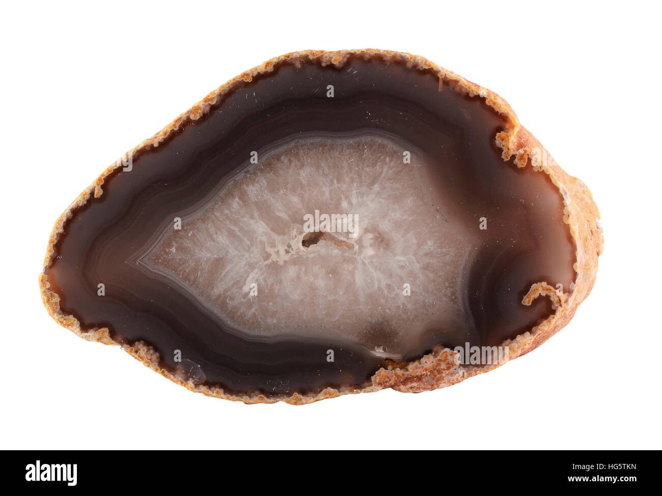 Close up of a agate stone isolated on white background Stock Photo - Alamy